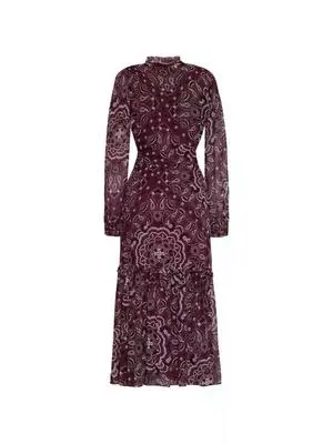 Cara Cara Verity Paisley-print Ruffled Dress