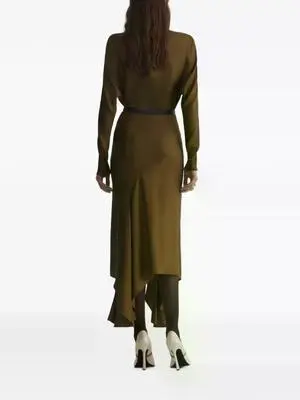 MUGLER Mock Neck Bat Sleeves Top