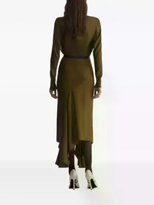 MUGLER Mock Neck Bat Sleeves Top