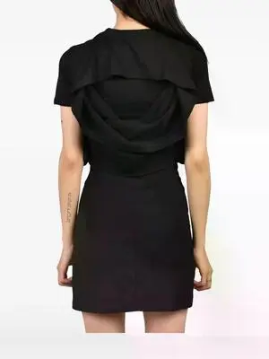 SRVC STUDIO Logo-print Cut-out Mini Dress