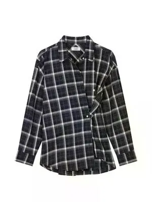 STUDIO TOMBOY Check-pattern Convertible Shirt