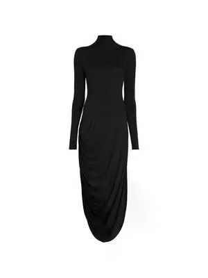 Proenza Schouler White Label Long Imogen Draped-detail Dress