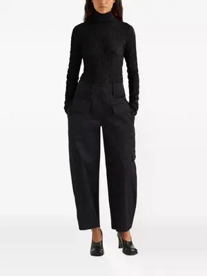 Proenza Schouler White Label Harriet Smocked Jacquard Top