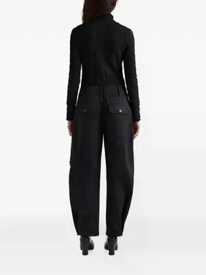 Proenza Schouler White Label Harriet Smocked Jacquard Top
