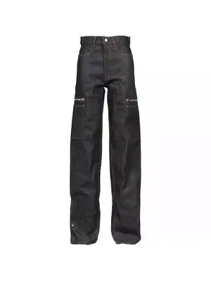Matthew Williamson Raw Zip-pocket Cargo Pants
