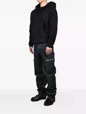 Matthew Williamson Raw Zip-pocket Cargo Pants
