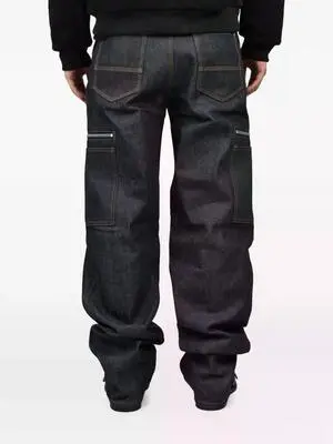 Matthew Williamson Raw Zip-pocket Cargo Pants
