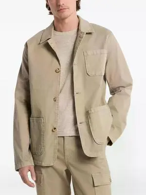 Michael Kors Stretch Cotton Twill Chore Jacket