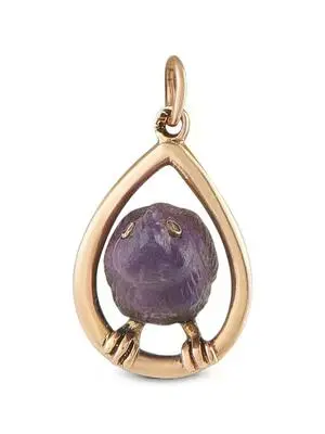 Faberge Amethyst And Diamond Bird Pendant