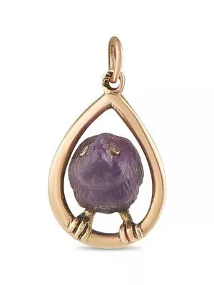 Faberge Amethyst And Diamond Bird Pendant