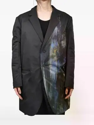 Yohji Yamamoto Graphic-print Reversible Blazer