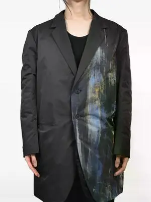 Yohji Yamamoto Graphic-print Reversible Blazer