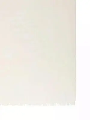 Max Mara Jacquard Wool And Modal Stole White - Neutrals