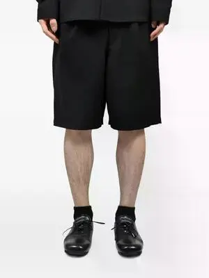 ENTIRE STUDIOS Pleated Tailored Shorts - Black
