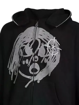 CHITO Graphic-print Zip-up Hoodie