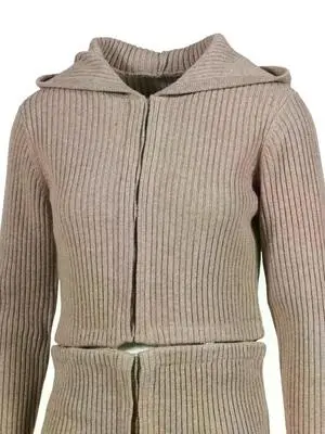 HELIOT EMIL Refracta Ribbed-knit Cardigan