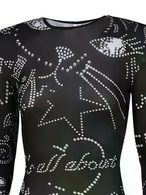 Vaquera Printed Shoulder-pad Bodysuit