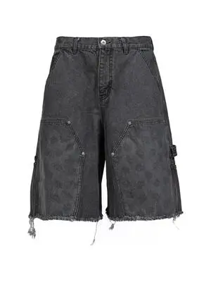 JUN/NAKAYAMA Paisley Carpenter Shorts / Blk