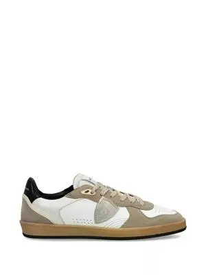 Philippe Model Panelled Leather Sneakers - White