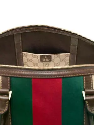 Gucci Medium Gg Duffle Bag With Web