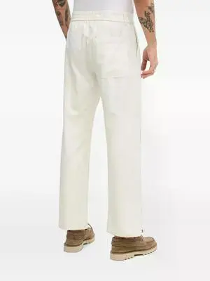 Sisley Elasticated-waist Straight-leg Trousers