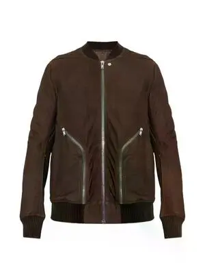 Rick Owens Leather Zip-detail Jacket
