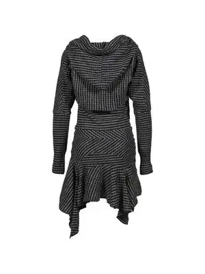 NΦ DRESS Striped Asymmetric Dress