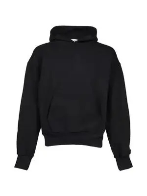 ESSENTIALS Logo-print Hoodie - Black
