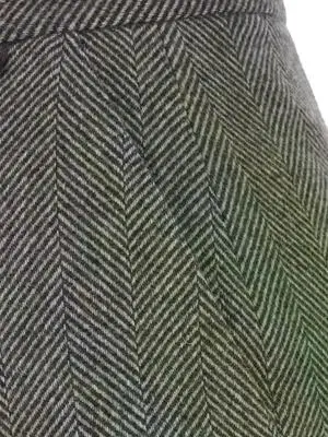 Antonelli Firenze Svevia Herringbone-pattern Wrap Midi Skirt