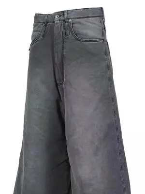 LỰU ĐẠN Washed-effect Wide-leg Jeans