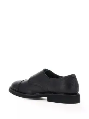 DOUCAL'S Double-strap Leather Monk Shoes