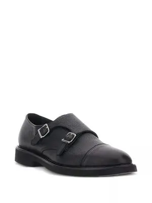 DOUCAL'S Double-strap Leather Monk Shoes