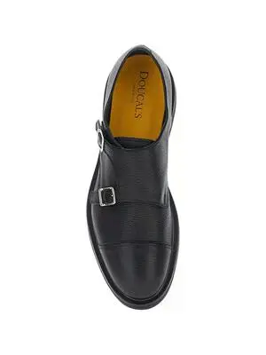 DOUCAL'S Double-strap Leather Monk Shoes