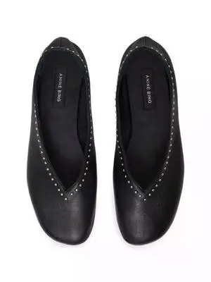 ANINE BING Ana Smooth Leather Flats