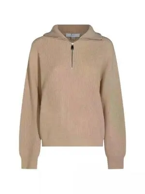 Malo Ribbed-knit Quarter-zip Sweater