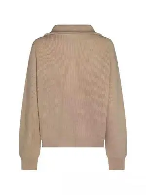 Malo Ribbed-knit Quarter-zip Sweater