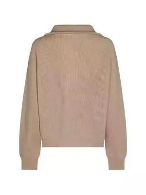 Malo Ribbed-knit Quarter-zip Sweater