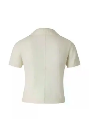 Simkhai Cashmere Short-sleeve Polo Shirt