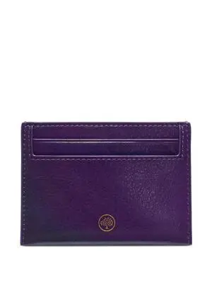 Mulberry Logo-print Leather Cardholder - Purple