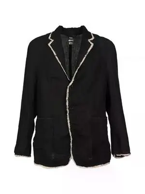 POST ARCHIVE FACTION Drifter Raw-edge Linen Jacket