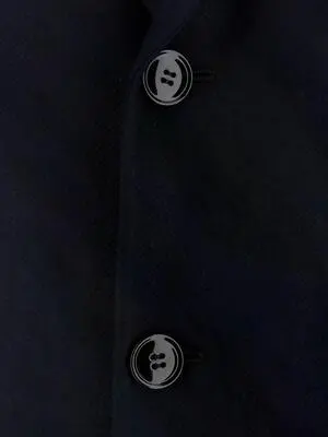 Giorgio Armani Diagonal-weave Single-breasted Coat