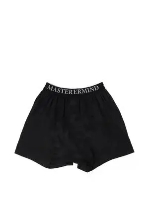 MASTERMIND WORLD Logo-embroidered Silk Boxers Set