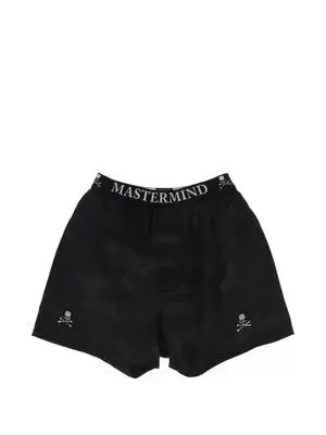 MASTERMIND WORLD Logo-embroidered Silk Boxers Set