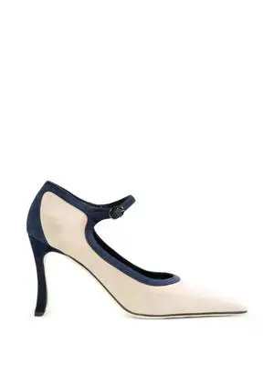 Manolo Blahnik Two-tone Pointed-toe Pumps