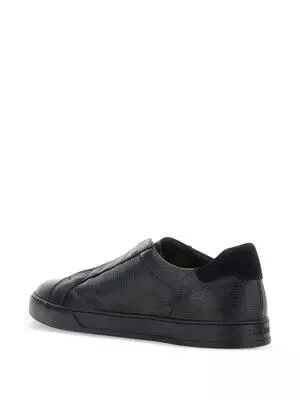 DOUCAL'S Spencer Grainy-leather Sneakers