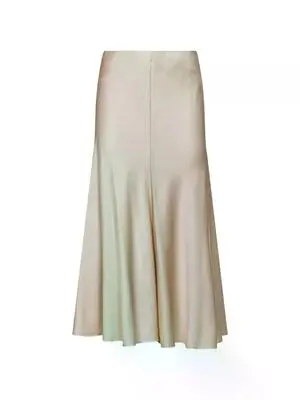 Brunello Cucinelli Bias-cut Flared Skirt - Neutrals