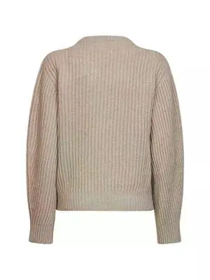 Brunello Cucinelli Sequin-embellished Ribbed-knit Sweater