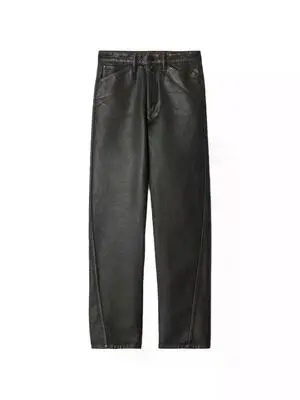 LEMAIRE Twisted Five-pocket Coated Denim Pants - Black