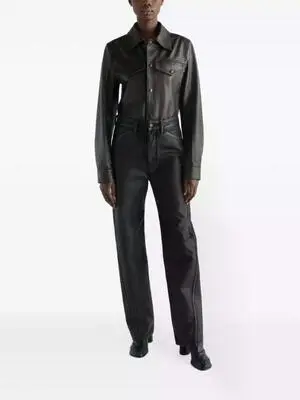 LEMAIRE Twisted Five-pocket Coated Denim Pants - Black