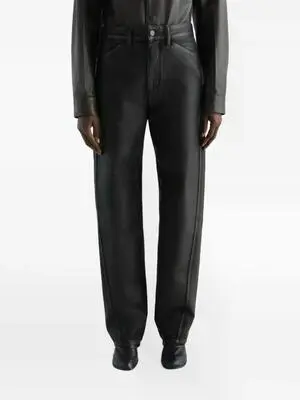 LEMAIRE Twisted Five-pocket Coated Denim Pants - Black